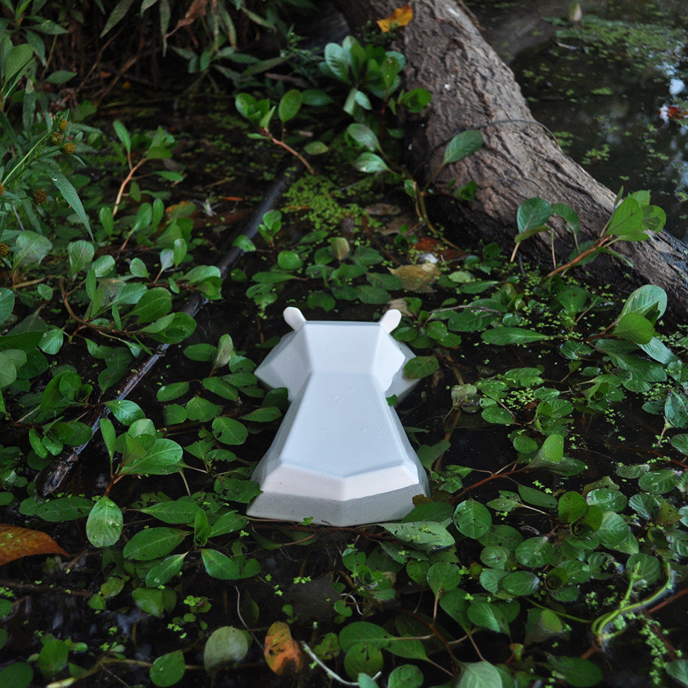 Project Safari | Hamilton the Hippo in White – bronsen